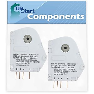 2-Pack 215846602 Defrost Timer Replacement for Kenmore/Sears 25337872891 Refrigerator - Compatible with 215846602 Refrigerator Defrost Timer - UpStart Components Brand
