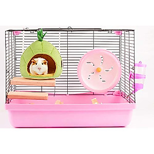 STARROP Hamster Bed, House Hammock Small Animal Bed House Cage Nest Hamster Accessories for Sugar Glider Hamster Small Bird Pet