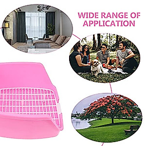 Balacoo Litter Box for Rabbit Pink Rabbit Litter Box Toilet Potty Trainer Litter Bedding Box for Small Animals Rabbits Bunny Guinea Pigs Chinchilla Ferret Cage Supplies Large Rabbit Litter Box