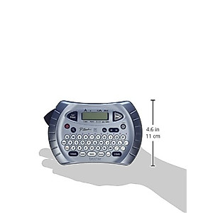 Brother P-touch Label Maker, Personal Handheld Labeler, PT70BM, Prints 1 Font in 6 Sizes & 9 Type Styles, Two-Line Printing, Silver