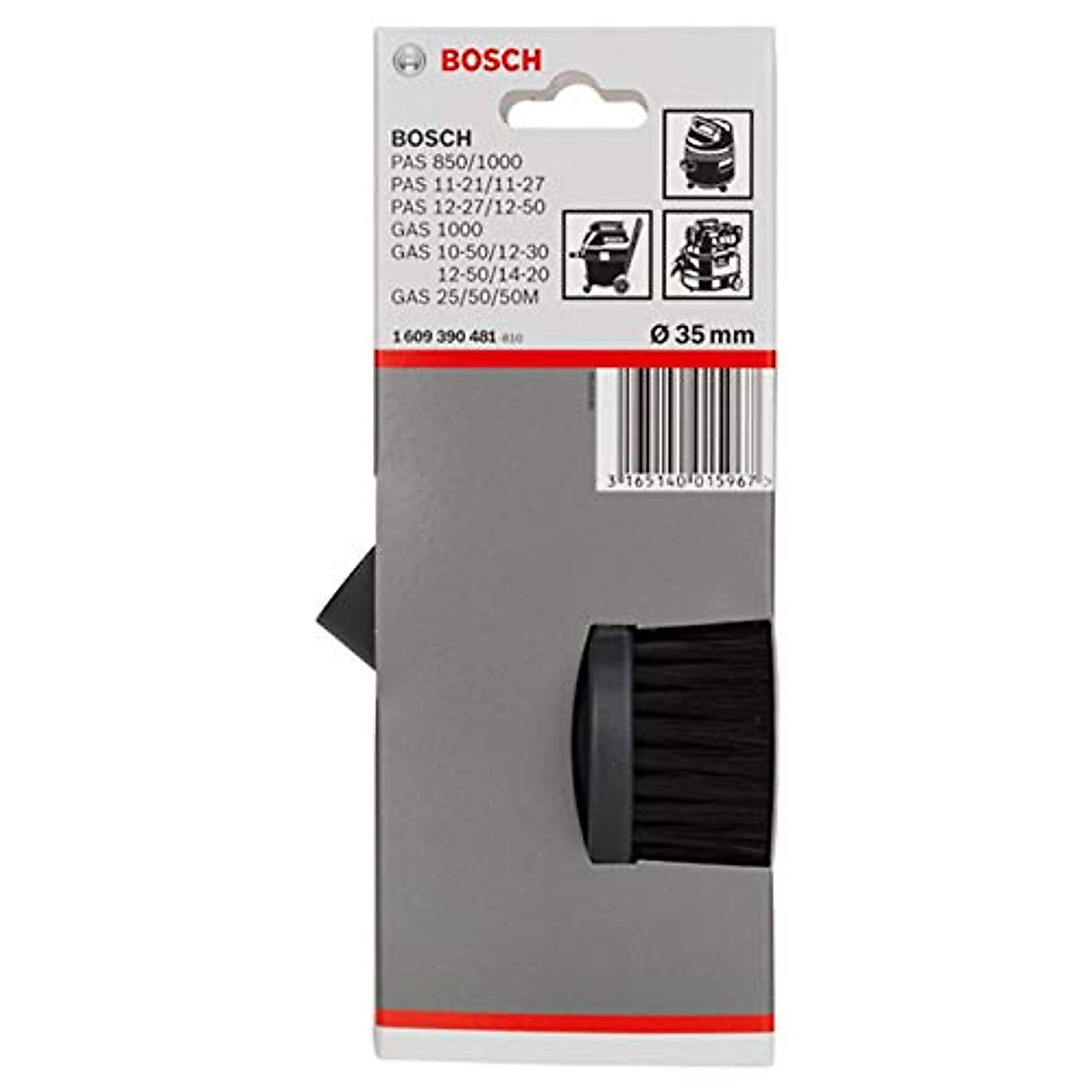 Bosch 1609390481 Small Round Brush for Bosch Extractors