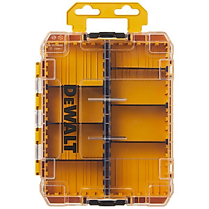 Drill America Drill Bit Index/Case, 1/16-1/2 by 64ths (29 Sizes), 10550 & DEWALT Tool Box, Tough Case, Medium, Case Only (DWAN2190), Yellow