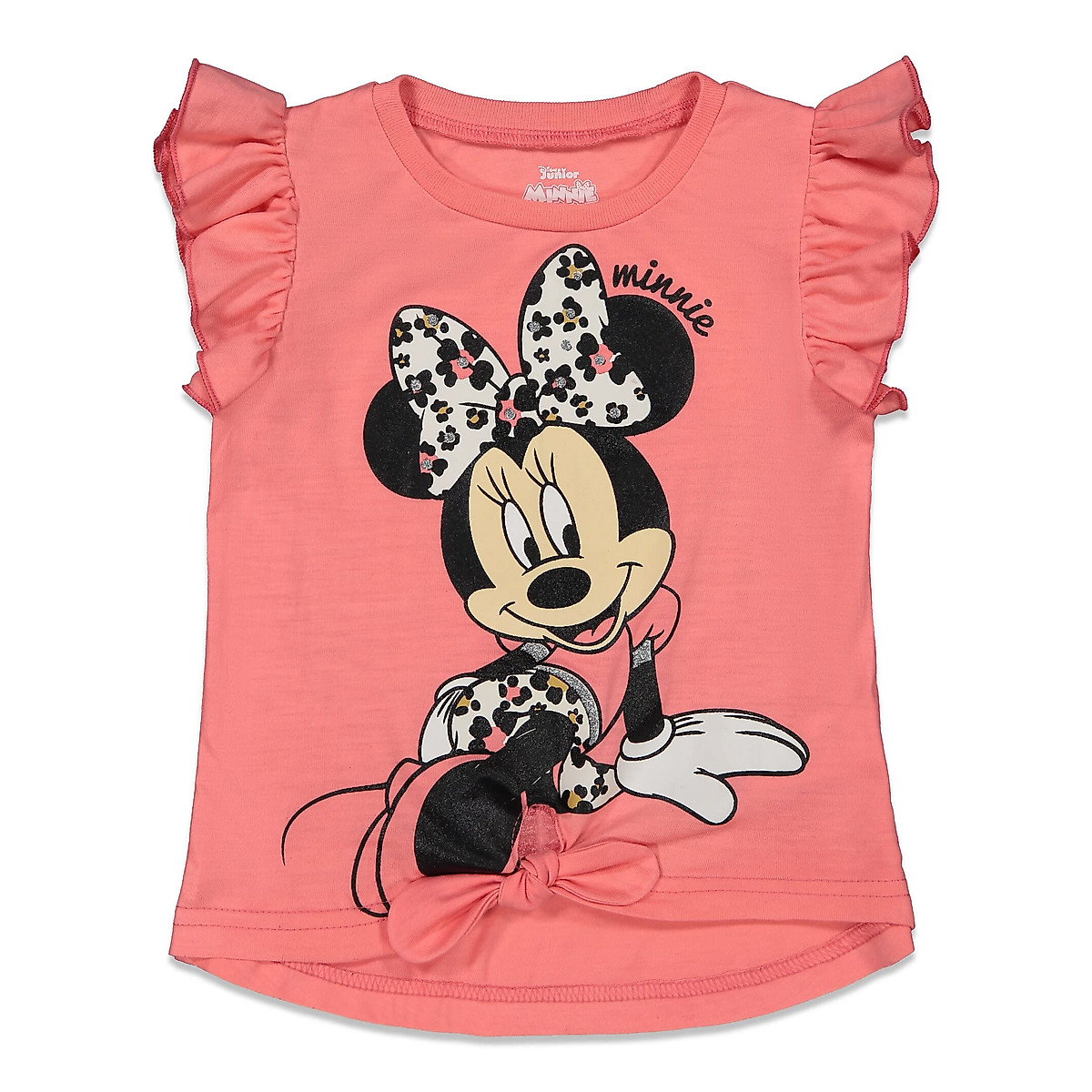 Disney Minnie Mouse Toddler Girls T-Shirt and Leggings Outfit Set Dark Pink 3T