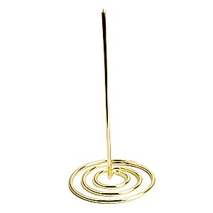 1 Piece Bill Fork Receipt Holder Fork Invoice Holder Check Bill Fork Receipt Note Spike Stick Memo Clip Invoice Bill Holders Receipts Check Bill Fork Straight Rod Paper Holder, Golden