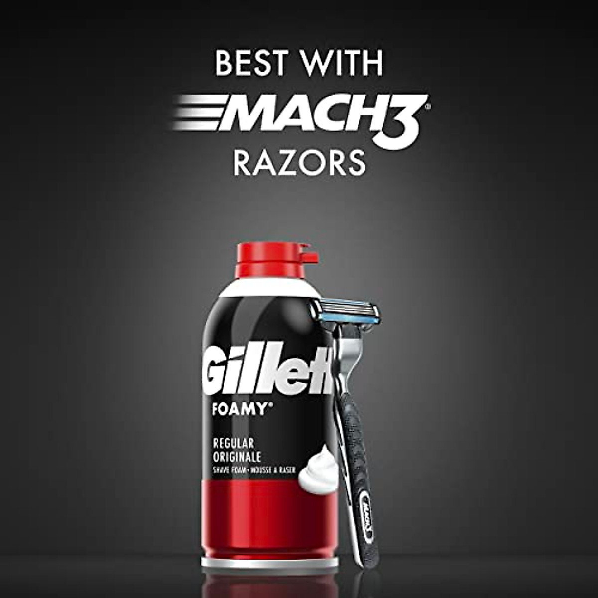 Comfort Glide Foamy Regular Shave Foam Men Shaving Foam by Gillette, 11 Ounce