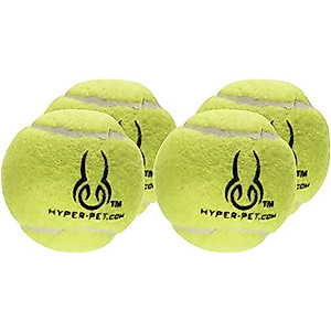 Hyper Pet MINI Tennis Balls for Dogs (Pet Safe Dog Ball Dog Tennis Balls for Exercise & Training) Dog Ball Interactive Dog Toys work with Hyper Pet K9 Kannon MINI Dog Ball Launcher - 4 Pack MINI Green