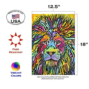 Toland Home Garden 1110916 Neon Lion 12.5 x 18 Inch Decorative, Garden Flag (12.5" x 18")