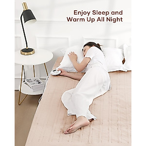 Heated Mattress Pad Twin Size Comfort Coral Fleece 10 Heating Levels & Auto Shut Off, Electric Bed Warmer Pad with Controllers, Up to 15" Deep Pocket, Machine Washable