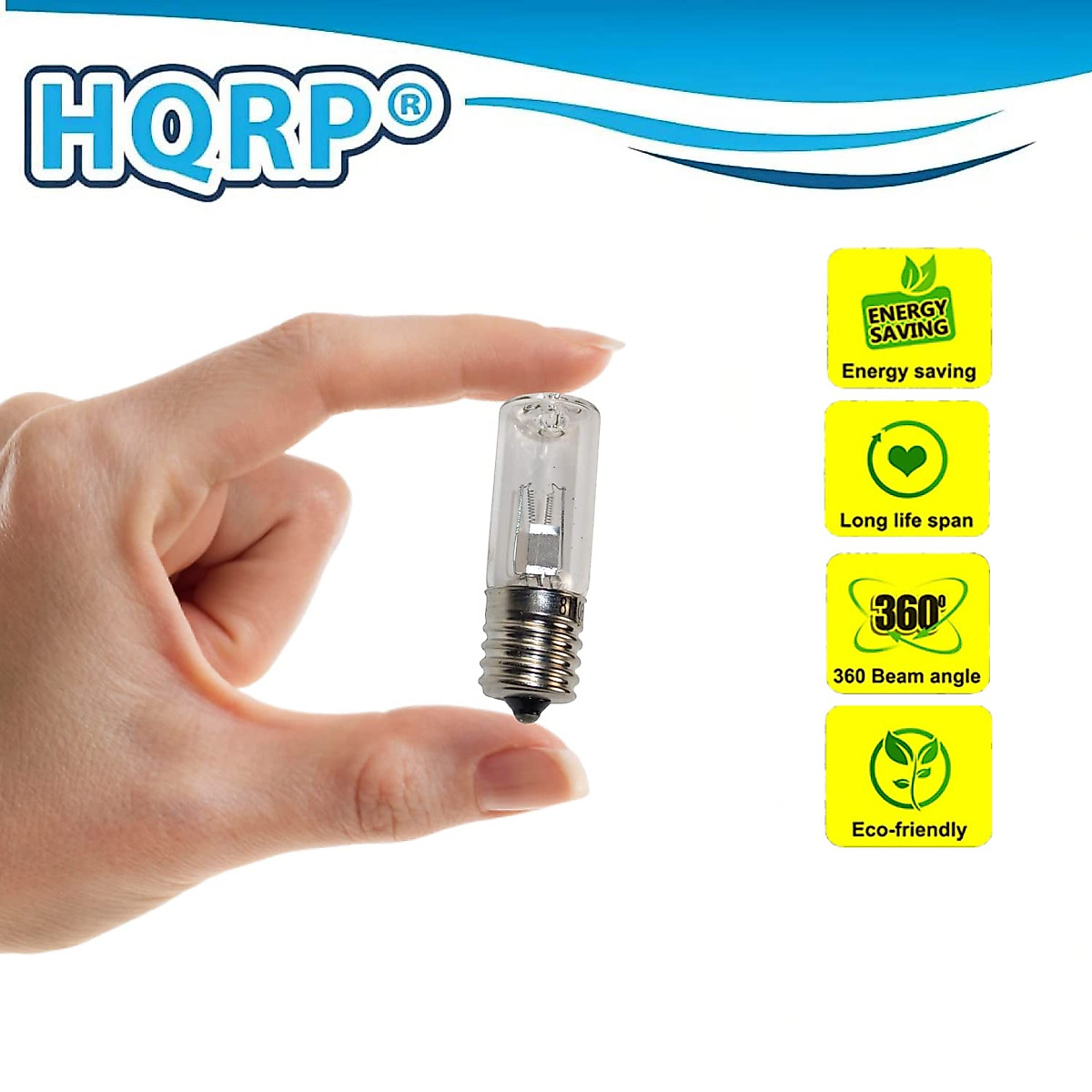 HQRP 4-Pack Bulbs Compatible with Philips Sonicare Part # 423502504291 & 423509004221 Sonicare Oral Appliances