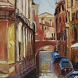Flowers in Venice - Venice, Italy by Internationally Renowned Painter Yary Dluhos
