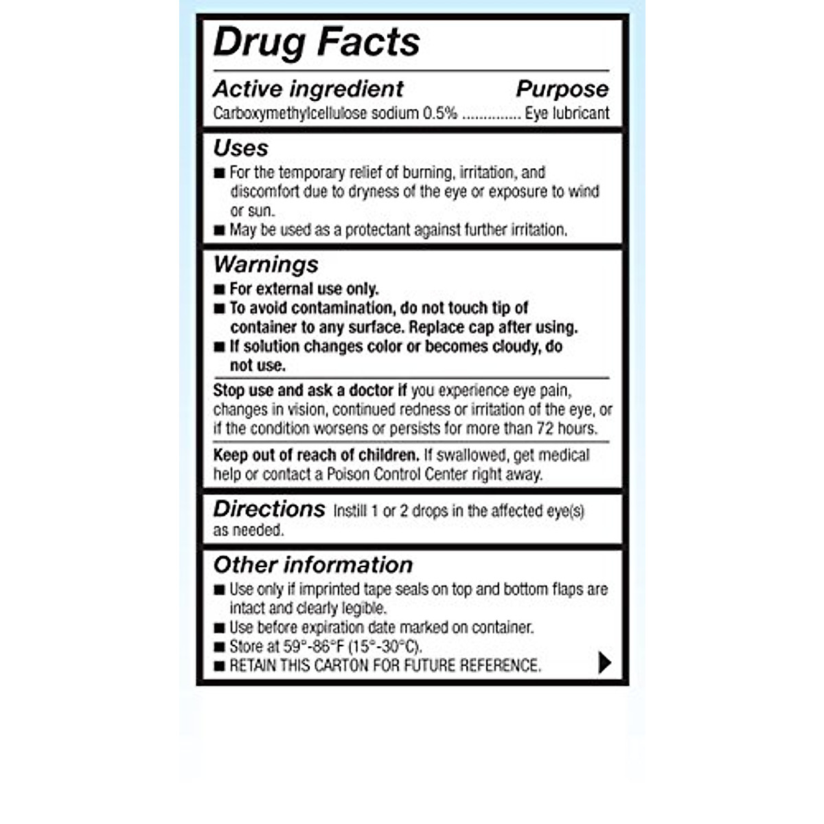 Refresh Tears Lubricant Eye Drops, 2 Count (Pack of 1)