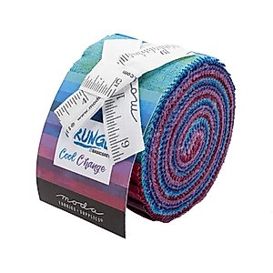 BasicGrey Grunge Basics Cool Change Junior Jelly Roll 20 2.5-inch Strips Moda Fabrics 30150JJRCC