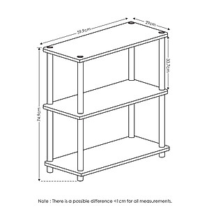 Furinno Turn-N-Tube 5-Tier and 3-Tier Storage Shelves, Pink/White
