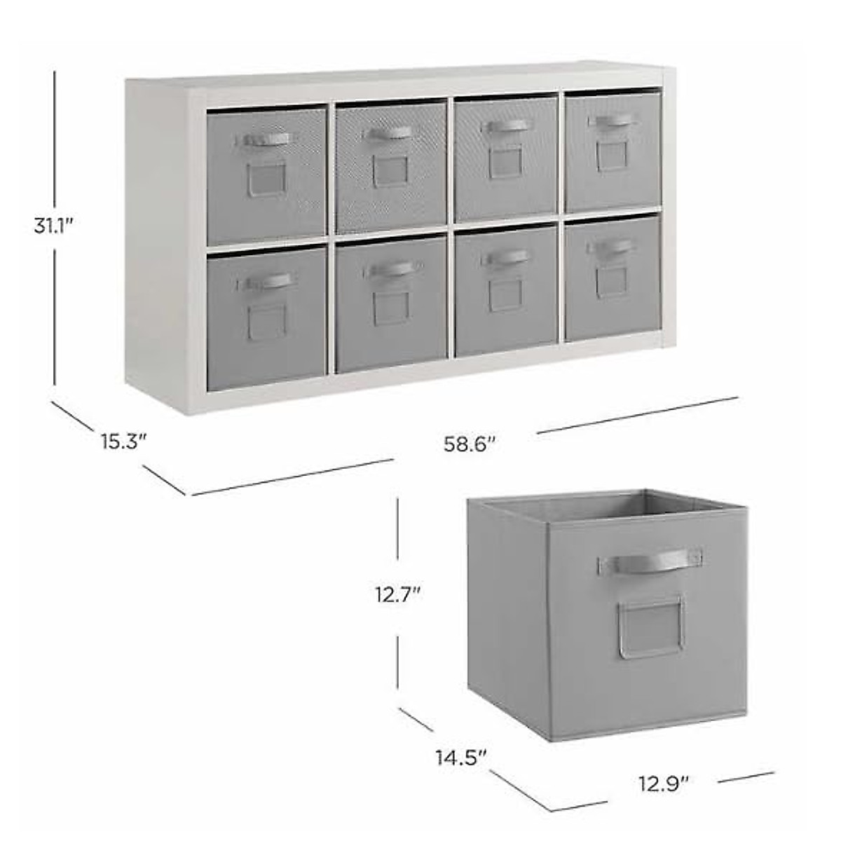Divider with 8 Storage Bins