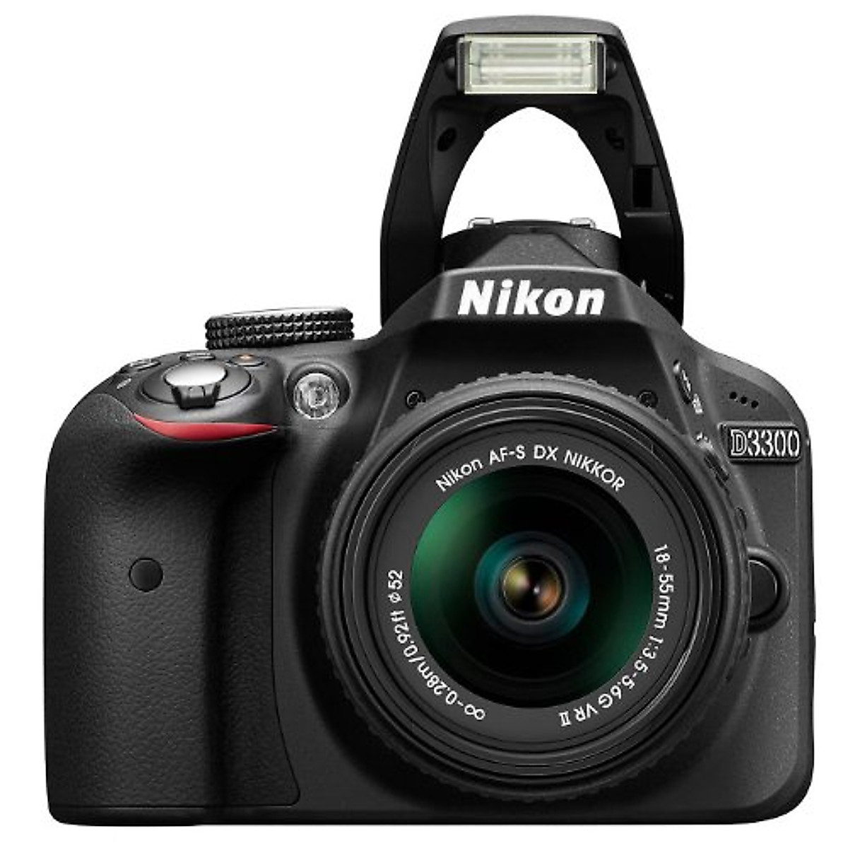 Nikon D3300 Digital SLR Camera with 18-55mm VR II Lens Kit - Black (24.2MP) 3.0 inch LCD