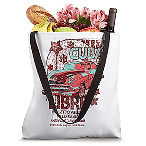 Cuba Vintage Car Libre Palms Rum Beach Havanna Gift Souvenir Tote Bag