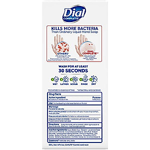 Dial Complete Antibacterial Foaming Hand Wash, Fresh Pear, 7.5 fl oz (Pack of 8)
