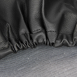 Moonet PVC Leather Spare Tire Wheel Cover for Car Truck SUV Camper Trailer Universal Fit RV JP FJ, R15 Black (for Overall Wheel Diameter 27-29 inch)