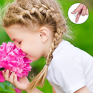 Hicarer 1000 Mini Rubber Bands Soft Elastic Bands for Kid Hair Braids Hair (Black）