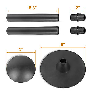 TBTeek Outdoor Patio Furniture Set Covers Support Pole System, Adjustable Pole System for 12'' or 20'' inch, Prevent Water Pooling and Collecting Debris, Fits All Patio Furniture Set Covers