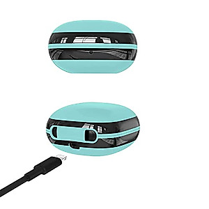 Compatible with Powerbeats Pro Case Cover, Anti-Lost and Shock-Proof Easy-to-Carry Durable Silicone Protective case Skin for 2019 Latest Beats Powerbeats Pro (Mint Green)