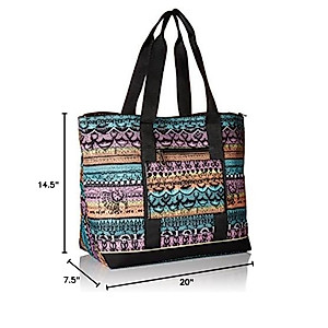 Sakroots New Adventure Finch Large Tote, Sherbet one World