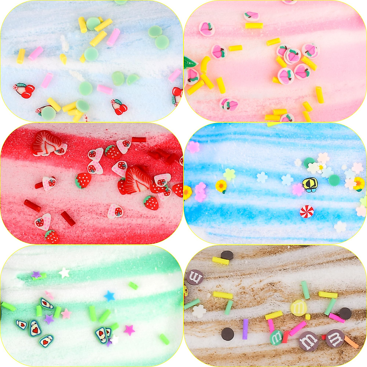 12 Pack Cloud Slime Kit Two-Toned Fidget Toy, Educational Slime Toys, Birthday Gifts Prize Party Favors for Girl Boys Kids 6 7 8 9 10 11 12