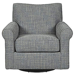 Signature Design by Ashley Renley 360-Degree Swivel Glider Nursery Accent Chair, Gray
