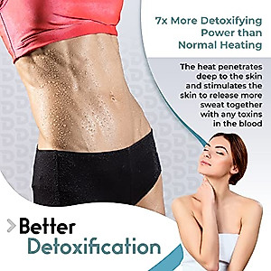 Dezoni Infrared Sauna Blanket | Portable Sauna for Home with Low EMF | Infrared Blanket with Adjustable Temperature | Kit Includes Towels and Headband