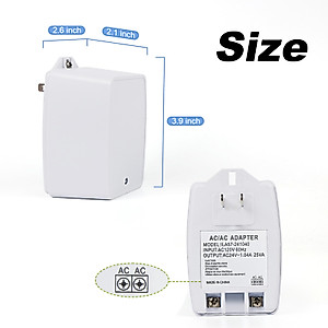 24V AC Transformer, 24 Volt 25VA Door Bell Transformers Compatible with Nest, Ecobee, Sensi, Honeywell, Nest Hello and All Versions of Ring Doorbells Thermostat