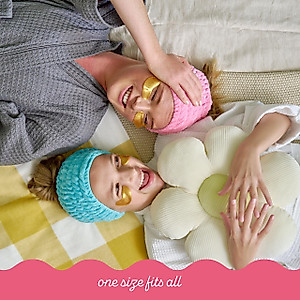 Spa Headband - Turbie Twist - 4 Pack - Extra Wide 5" for Curly Thick Hair - Microfiber Turbie Band