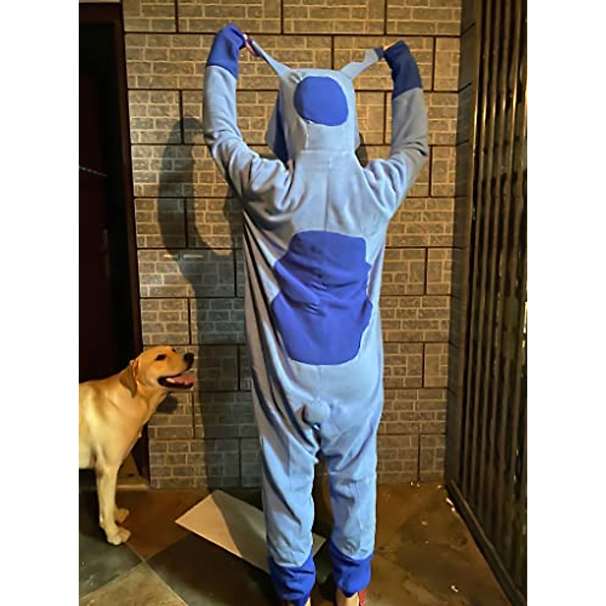 Halloween Animal onesie pajamas for adults stitch onesie cosplay costume homewear Blue, S