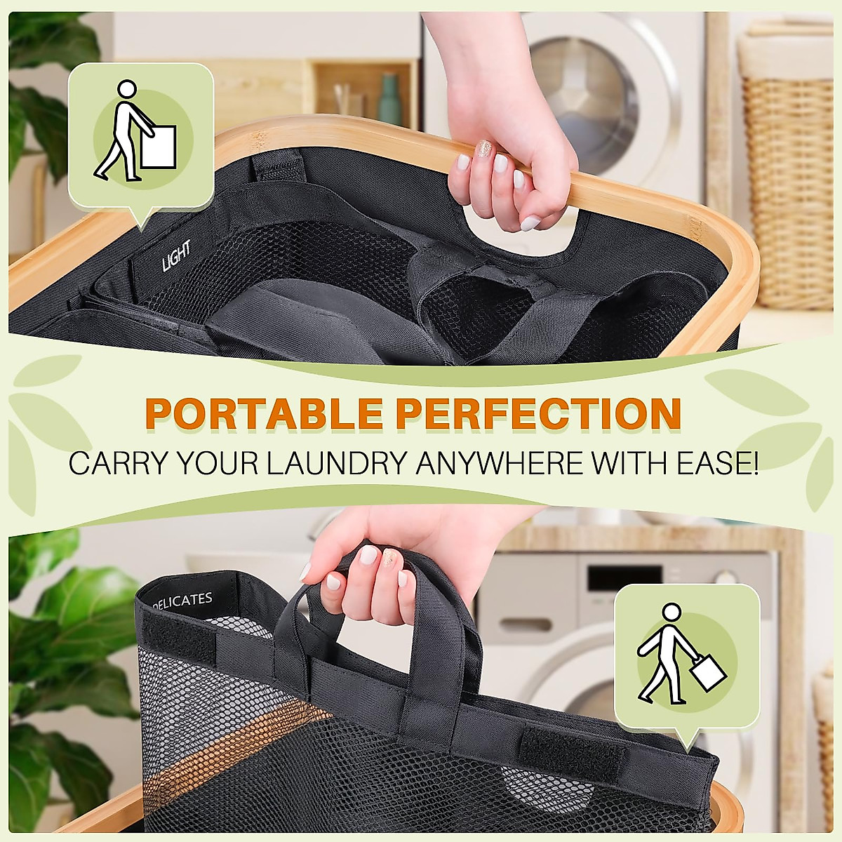 BLACK 160 L Extra Large Laundry Hamper with Lid (Dark Grey, 160L)