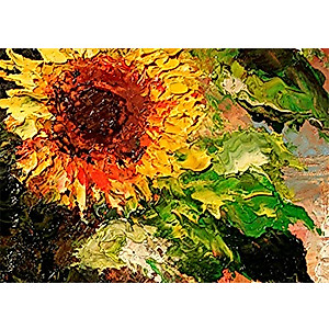 SOLD Let the Sun Shine, Sunflowers By Internationally Renown Painter Andre Dluhos