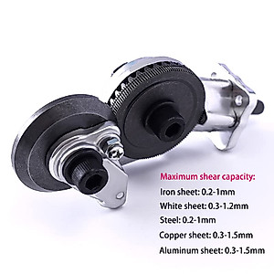 Electric Drill Shears Attachment Cutter Nibbler,Metal Nibbler Drill Attachment with Adapter, Electric Drill Shears, Metal Cutter Sheet Drill Attachment for Metal Cutting