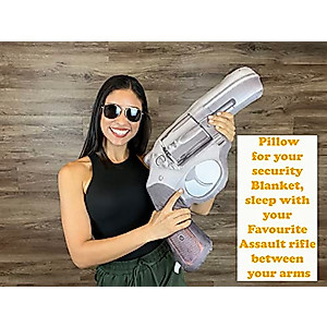 Caliber Gourmet Hug Soft Tactical Revolver Gun Cushion Pillow, Cotton, Plush Stuffed, Throw Pillow, Decorative, Loved by Military Personnel, Veterans, Hunters, Gun Lovers