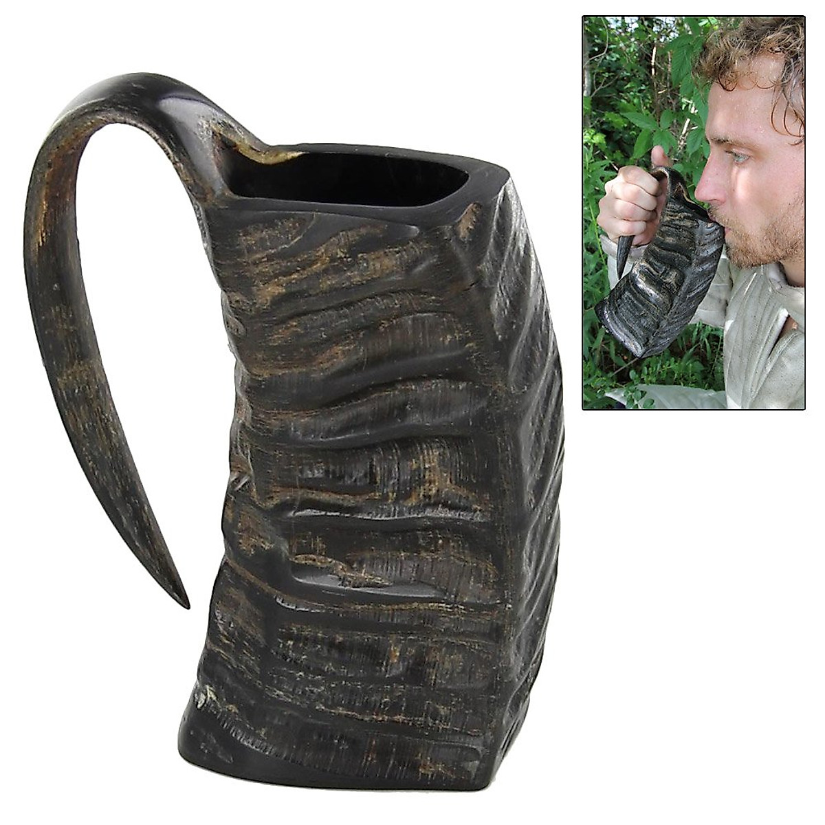 Norse Elite Water Buffalo Horn Drinking Mug