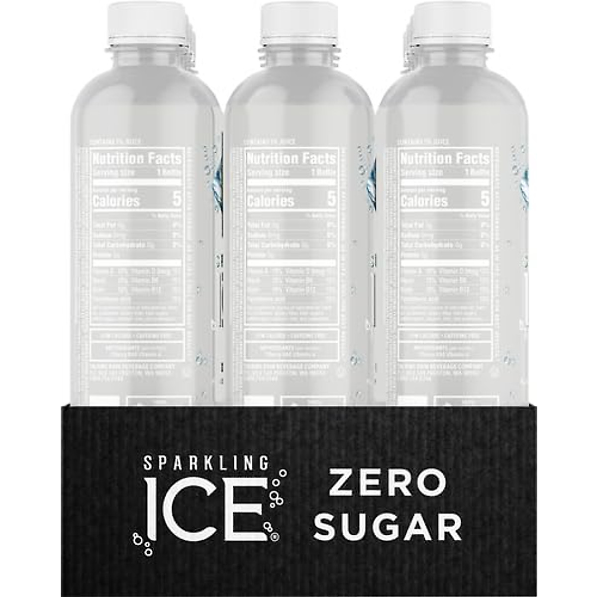 Sparkling Ice, Lemon Lime Sparkling Water, Zero Sugar Flavored Water, with Vitamins and Antioxidants, Low Calorie Beverage, 17 Fl Oz (Pack of 12)