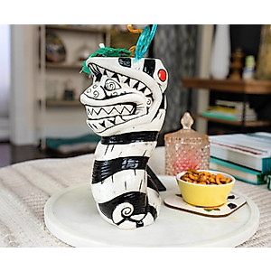 Geeki Tikis Beetlejuice Sandworm 26-Ounce Ceramic Mug | Cocktail Tumbler, Beer Mug Glassware For Liquor, Beverages, Pub Drinks, Tropical Drinkware For Home Bar | Tim Burton Gifts and Collectibles