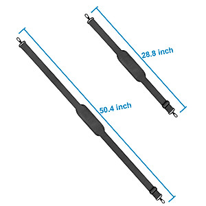 Taygeer Crossbody Strap Replacement, Universal Duffle Messenger Shoulder Bag Strap Detachable Padded Adjustable Belt with Metal Hook Clip for Briefcase Carrier Satchel Laptop Case Duffle Bag, Grey