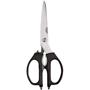 Shun Cutlery Classic Utility Knife 6" and Kai PRO Multi-Purpose Kitchen Shears Set, Handcrafted Japanese Kitchen Knives & Shears