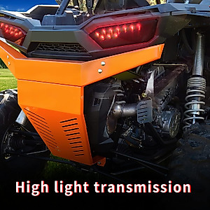 powace LED Tail Light Assembly Rear Brake Lights Rear Stop Lamp Left & Right Taillights Compatible with Polaris RZR 1000 900 XP 4 TURBO 2014-2018,Replaces 2412341 & 2412342 (Black)