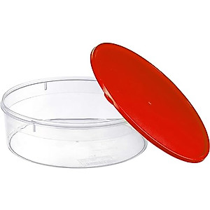 Zilpoo 2 Pack Plastic Round Food Storage Containers with Lid, 10.5" Covered Pie Keeper, Christmas Cookie, Cupcake Carrier, Cheesecake Holder, Red & Green