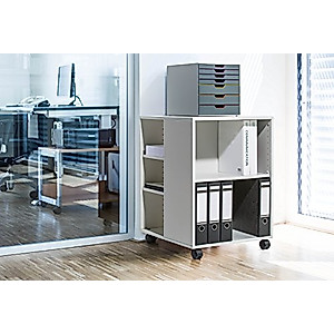 Durable 760727 VARICOLOR 7, Drawer Desk Storage Box, Gray & Multicolor