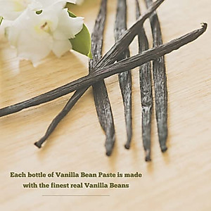 Vanilla Bean Paste - Native Vanilla - All Natural Pure Vanilla Bean Paste - Made with Organic Agave Syrup - For Cooking, Baking & Desserts - 100% Vegan & Kosher - Non-GMO & Gluten-Free - 4 oz