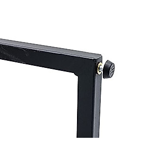 VESCASA Linen Upholstered Dining Chairs Set of 2, Mid Century Modern Padded Chair with Black Metal Frame for Restaurant, Dining Room, Kitchen, Cream