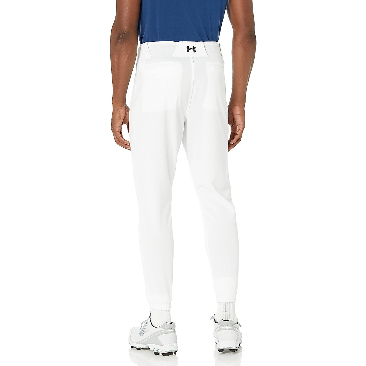 Under Armour Men's Utility Baseball Pant Closed 22, (100) White / / Black, Large