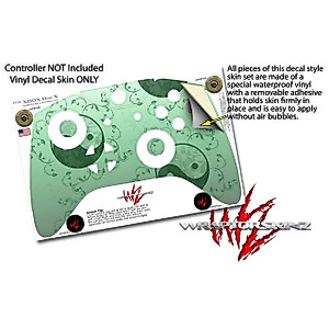 WraptorSkinz Decal Vinyl Skin Wrap compatible with XBOX One S / X Controller - Feminine Yin Yang Green (CONTROLLER NOT INCLUDED)
