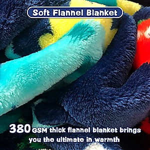 Lukeight Dinosaur Baby Blanket for Boys and Girls, Soft Warm Cozy Fleece Toddler Dinosaur Blanket, Small Lightweight Baby Blanket for Crib, Stroller, Travel and Bed- 40x30 Inches