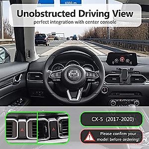 AYADA Phone Holder Compatible with Mazda CX-5, CX5 Phone Holder Phone Mount Upgrade Design Gravity Auto Lock Stable Easy to Install CX-5 Accessories 2017 2018 2019 2020